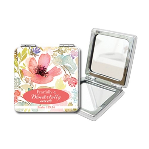 Mini Compact Mirror - Square (Floral Series) Fearfully & Wonderfully ...