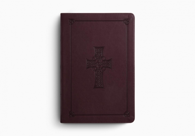 ESV Large Print Thinline Reference Bible TruTone, Burgundy, Celtic ...